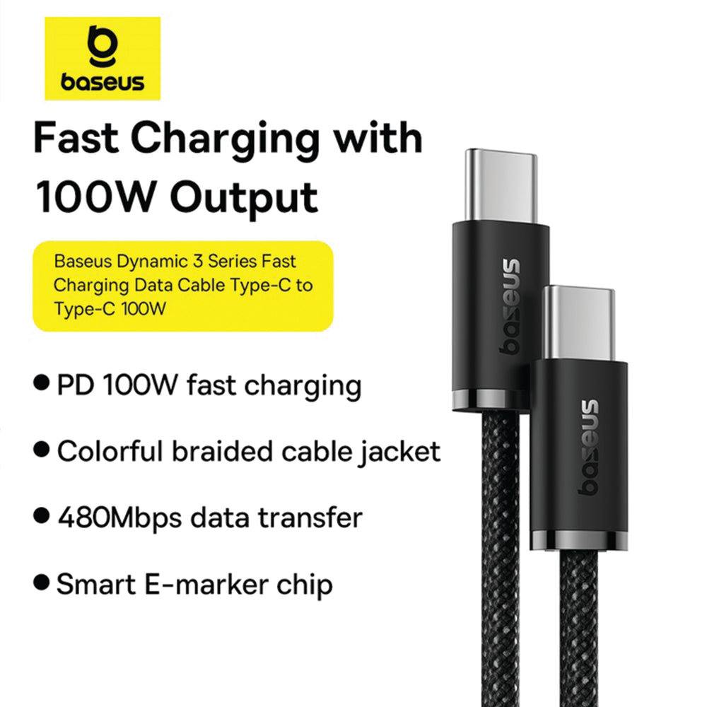 Baseus Dynamic 3 100W Fast Charging Data Cable